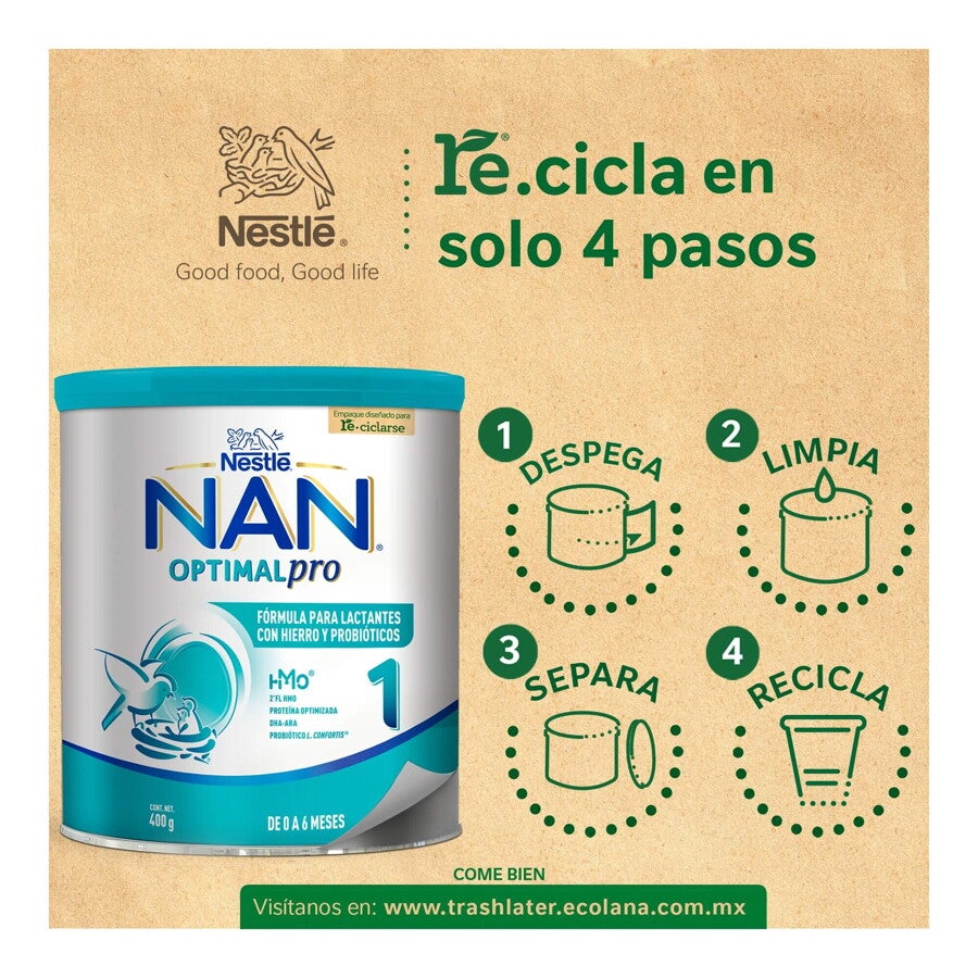 NAN® 1 Optimal Pro 1: fórmula para lactantes | Nestlé FamilyNes