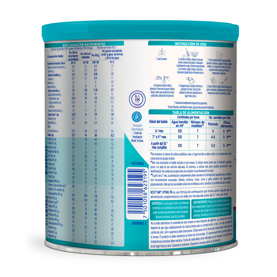 NAN® 2 Optimal PRO 2 | de 6 a 12 meses | Nestlé FamilyNes
